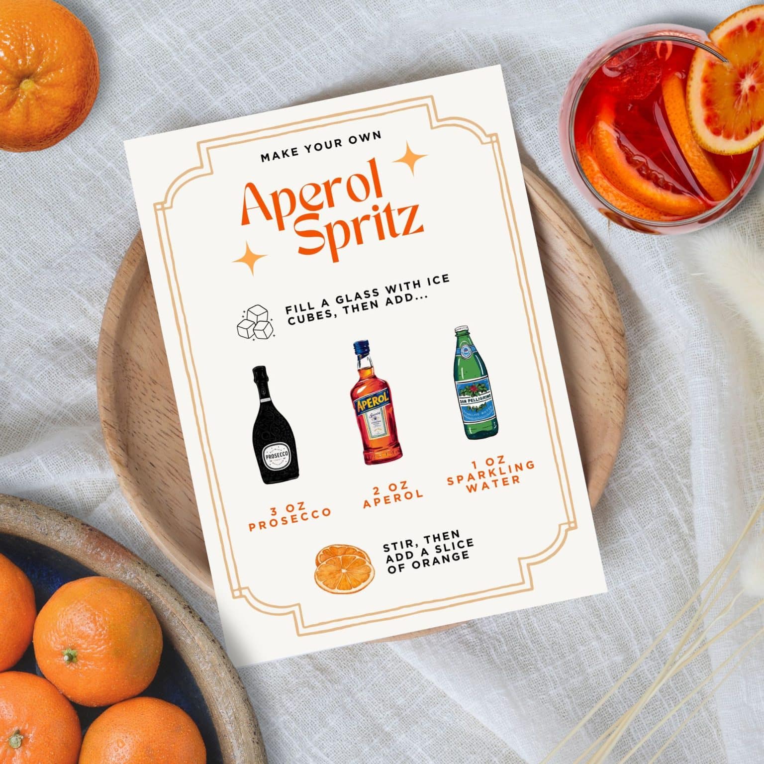 DIY Aperol Spritz Bar: Create Your Own Cocktail Station