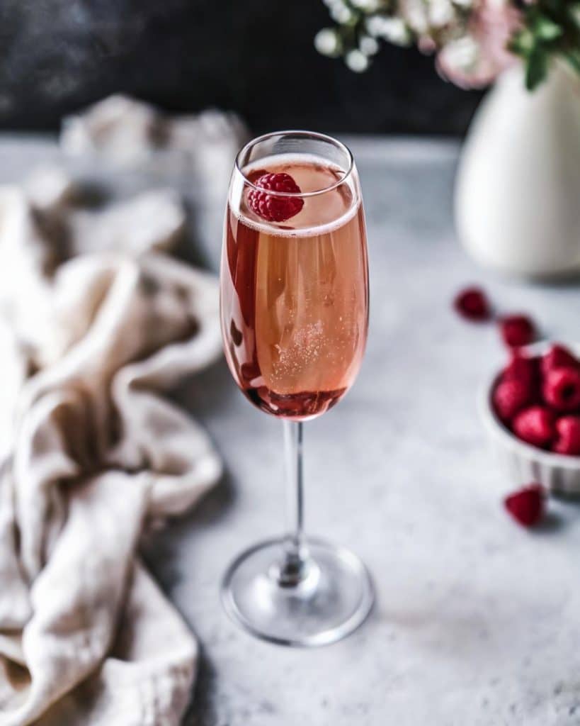 Kir Royale: A Winter Champagne Cocktail with 2 Ingredients